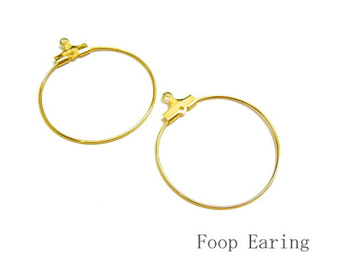 【サイズ】2.8cm(丸カン含まず） 【内容量】2ペア(4個) 【色】ゴールド 【素材】真鍮