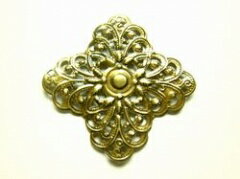 【サイズ】3.0x3.0cm 【色】 金古美 　2個入り