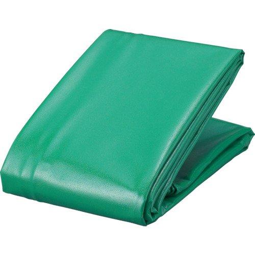 TRUS(トラスコ) エステルトラックシート 2tL平張 幅2450mmX長さ4.75m TETS2LF色:グリーン幅(m):2.45長さ(m):4.75ハトメ数(個):26ハトメピッチ(cm):60×52付属バンド(本):3耐久期間:約2...