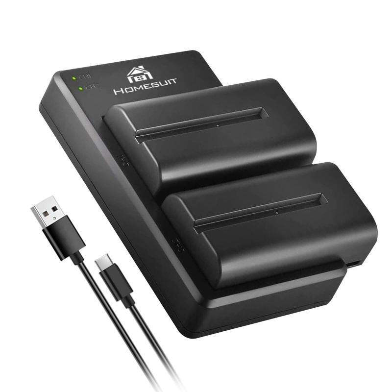 NP-F550 F570 互換 バッテリー 2900 x2個 USB 急速充電器セット対応機種 Sony NP-F970 F960 F770 F750 F570 F550 F530 F330 CCD-SC55 TR516 TR716 TR8...