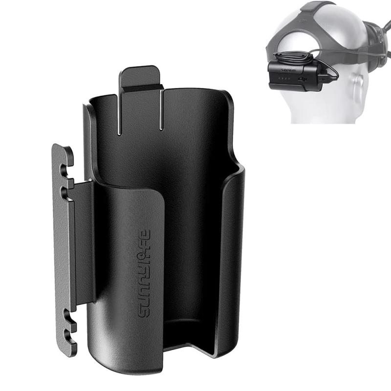 DJI FPVゴーグルV2用バッテリーホルダーブラケット、FPVコンボドローンアクセサリーバッテリーケースフックバッククリップ重量バランスの促進：重量のバランスを取り、フライングゴーグルの表面への圧力の問題を軽減するだけでなく、DJIFPV...