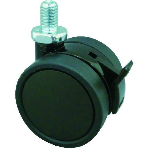 トラスコ中山(TRUS) ねじ込み双輪キャスター エラストマー車輪 自在ストッパー付 黒 φ50 TDES50-M8許容荷重(daN):60許容荷重(kgf):61車輪径D(mm):50色:黒車輪幅(mm):44.5取付高H(mm):58軸...