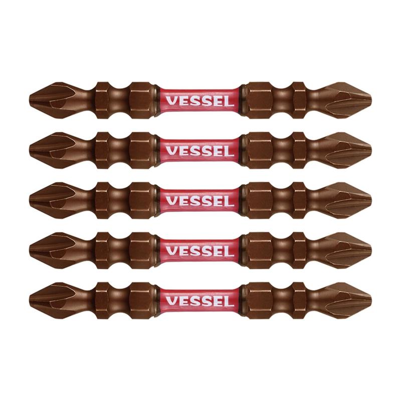 ベッセル(VEEL) サキスボ トーションビット 両頭 +2×φ4×65mm 5本組 T5P2065サイズ:+.2全長:65mm入数:5本組仕様:マグネット入、環境対策品材質:特殊鋼(ダイハード鋼)