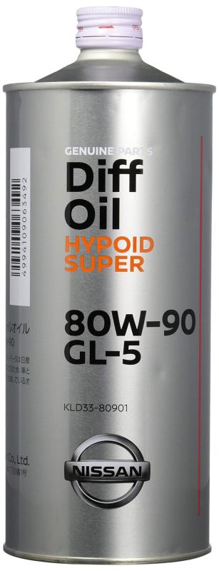 NIAN(ニッサン) 日産純正 デフオイルハイポイドスーパー GL-5 80W-90 1L 33-80901低温時においてシフト感覚に優れたマルチグレードギヤオイル