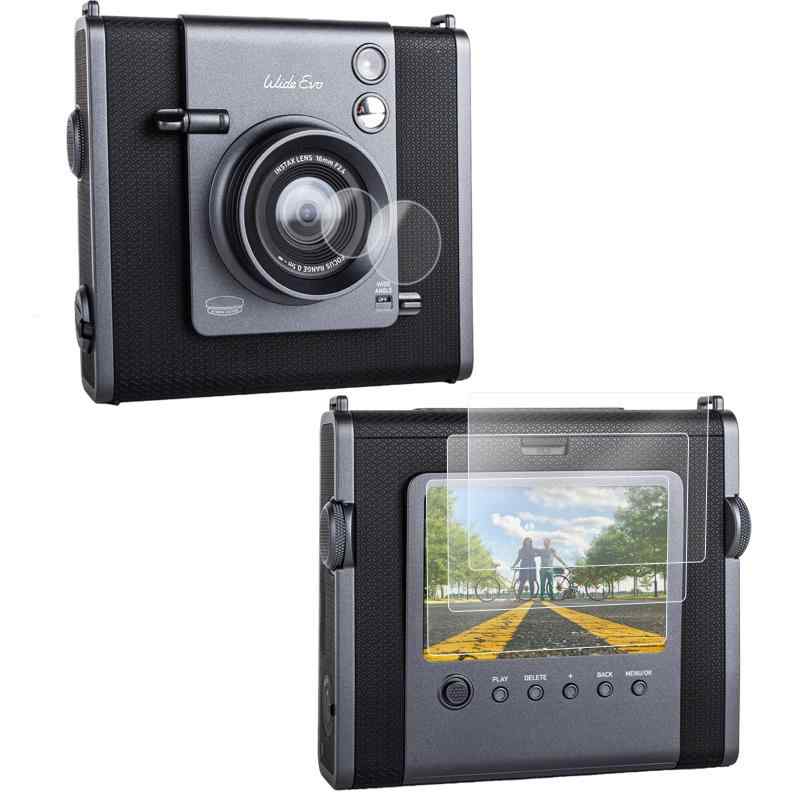 (リーバイ) [3+3枚パック] スクリーンプロテクター Fujifilm Instax Wide evo インスタントカメラ LCD + レンズ PET Flim 0.25mm 硬度9H 強化ガラスフィルム チェキワイドEVO用完璧なフィ...
