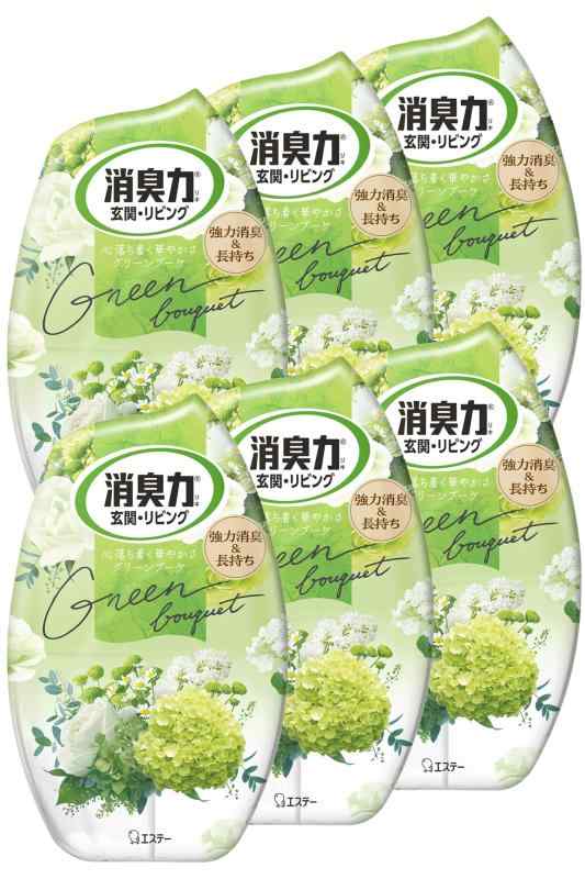 消臭力 玄関 リビング 部屋用 置き型 グリーンブーケ 400mL×6個 お部屋の消臭力 部屋 寝室 消臭剤 消臭 芳香剤しっかり消臭 ずっと香る消臭された空間に、香りがしっかり広がります。ナノパウダー配合 すばやく強力に空間を消臭。ナノレ...