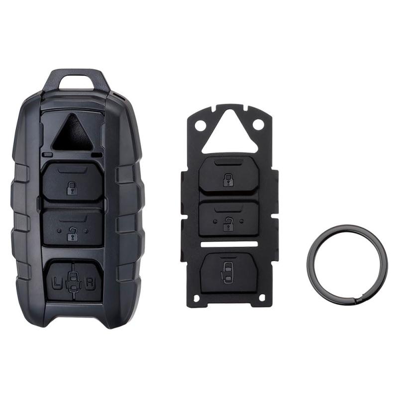 星光産業 EXEA デリカミニ B30系 スマートキーカバー 3DM ブラックデリカミニの純正スマートキーを保護する専用キーカバーです。スマートキーを傷から護り、タフネスにドレスアップします。着脱が簡単な挟み込み式カバーです。両面テープを使...
