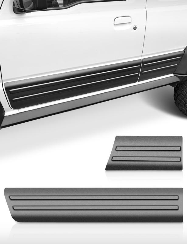 ジムニー サイドドアモール サイドシル ジムニー ドアプロテクター ABS製 ドア 傷防止 左右4枚セット ボディサイドモールディング ジムニー カスタムパーツ スズキ SUZUKI ジムニーノ適合車種ジムニー サイドドアパネルはジムニーノ...