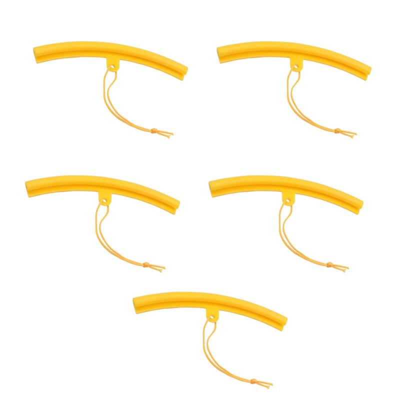 リムプロテクター、 タイヤ プロテクター 、 ムプロテクター 保護カバーリム用、 長さ19.5cm オレンジ1.セット内容：シュラウド5点セット、サイズ：195*25mm、色：黄色2.良質材料：シュラウドは高品質ポリウレタン材料を採用し、優...