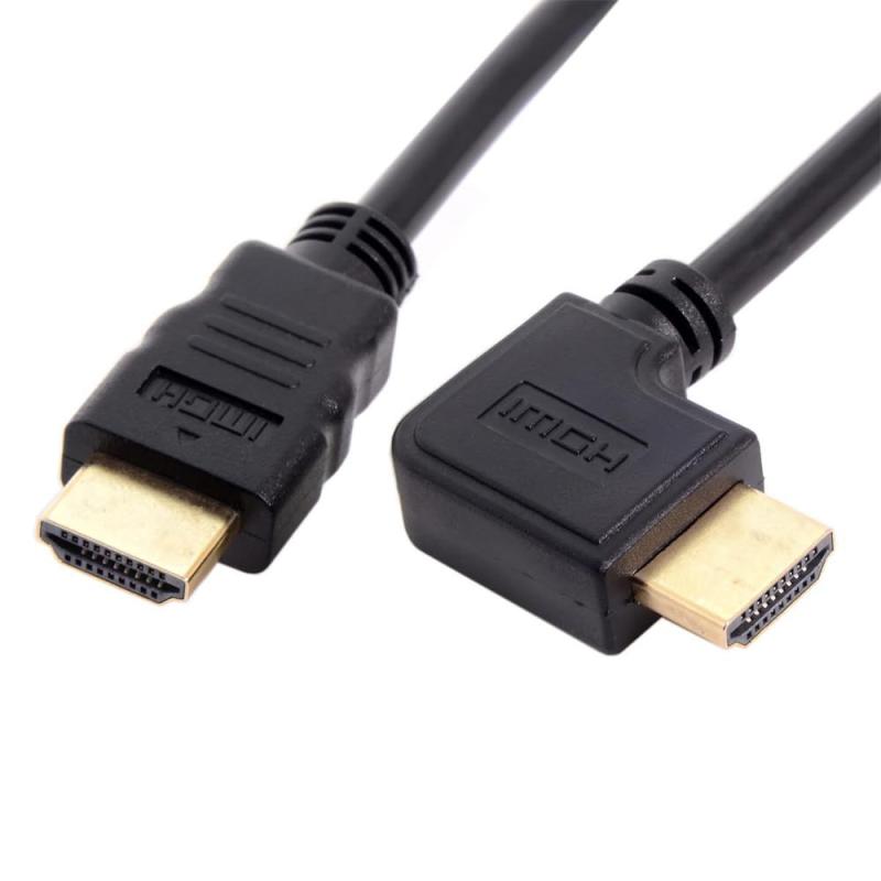 90度左角度タイプHDMI 1.4オス→HDMIオスケーブル 3D&amp;イーサネット50cm (左角度)対応角度付きコネクタ設計ポート周辺のスペースが限られている場合でも、メスポートに接続できるアングルタイプ。この高速HDMIとイーサネ...