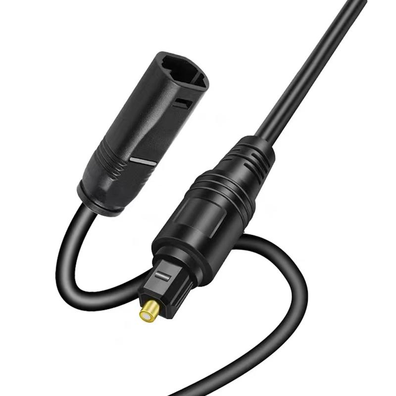 光ファイバデジタル延長線（雌対雄）光ファイバケーブルSPDIF OPTICAL正方形光ファイバデジタルオーディオ線はホームシアター、スピーカー、テレビ、PS 4、Xbox、ゲーム機など-青（雄対雌、1 高音質光ファイバのデジタル延長線ごとに...