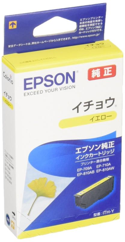 純正 インクカートリッジ イチョウ ITH-Y イエロー製品型番:ITH-Y対応機種:EP-709A、EP-710A、EP-711A、EP-810AB、EP-810AW、EP-811AB、EP-811AW仕様:イチョウ/イエロー重量:34g...