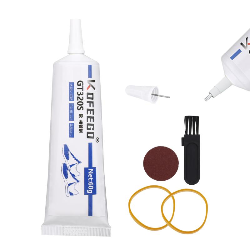 強力な靴の接着剤 強力シューズ修理用接着剤, 防水, 白みがない, 硬くならない 60ml -スニーカー、革靴、スポーツシューズ、マーティンブーツ、トレッキングシューズ、レザー製品用優れた補修力: この靴修理用接着剤は、靴底や踵の剥がれ、ひ...