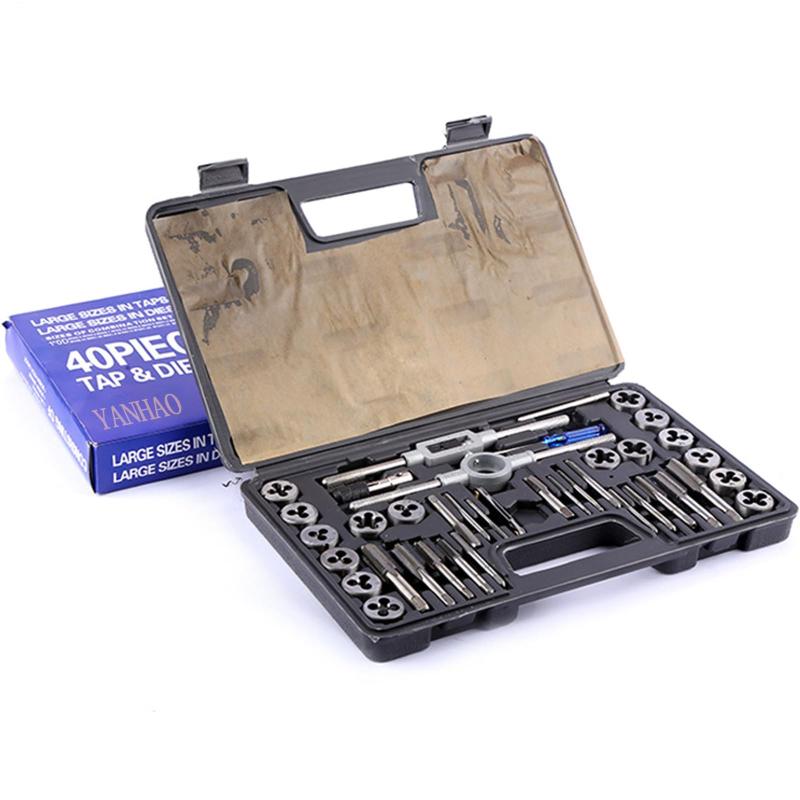 タップダイスセット 40PCS タップセット 高硬度操作簡単 ネジ穴修復ツール 自動車修理ネジ ネジ穴 補修 (40)レッド(ネジ穴補修用ネジリペアラー・M6組み合わせ：ネジインサートM6*25本、リペアレンチ*2本、ツイストドリル6.2m...