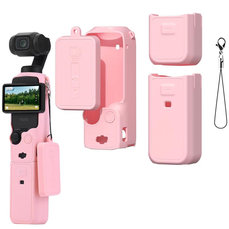シリコン保護ケースカバー DJI Osmo Pocket 3用 シリコンスリーブ 保護カバー ハンドヘルドジンバルアクションカメラアクセサリー(ブラック)ソフトシリコン素材柔らかく環境に優しいシリコン素材を使用しており、変形することなく簡単...