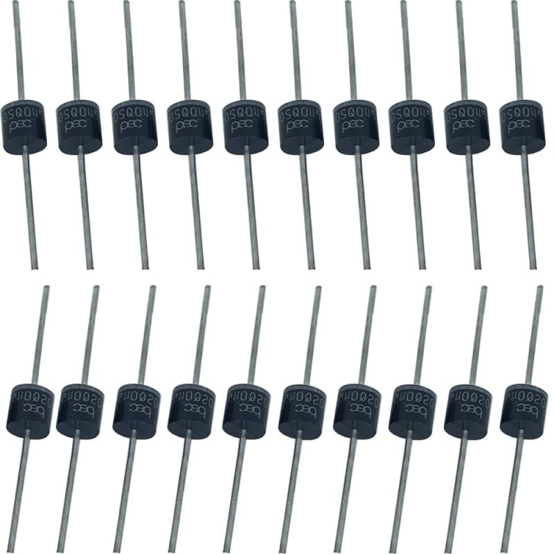 ショットキーバリアダイオード (30A 45V) 整流ダイオード スイッチング電源、コンバータ、フリーホイールダイオード、逆バッテリ保護用（20PCS）数量ショットキーバリアダイオード20個入りデイリーニーズ用。パラメータ順方向整流電流：3...