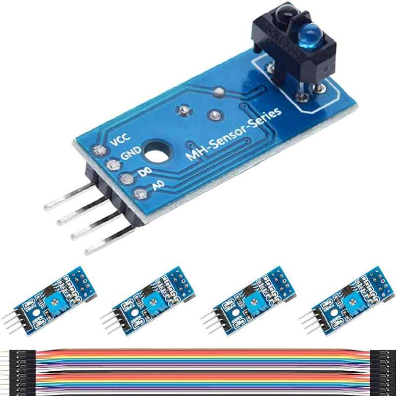 5 PC IR 赤外線反射センサー モジュール TCRT5000 3.3-5V IR トラッキング センサー障害物回避モジュール ケーブル車ロボット用仕様: 検出反射距離：1mm〜25mm、コンパレータ出力、信号がきれい、波形が良い、駆動能...