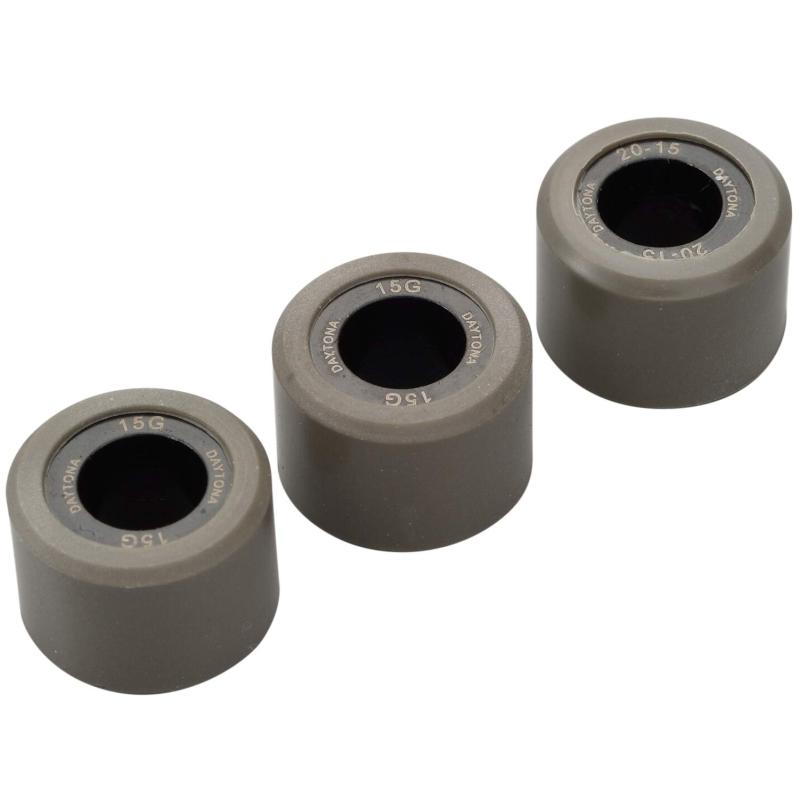 デイトナ(Daya) バイク用 DWR ウエイトローラー φ20×15mm 15.0g 方向指定なし 3個セット 90513