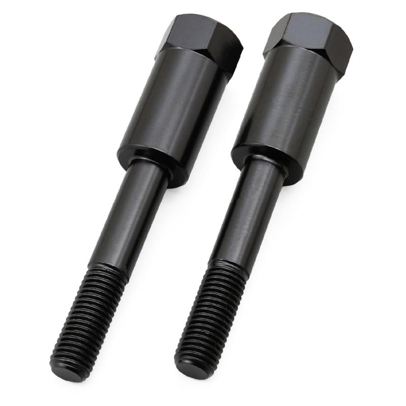 デイトナ(Daya) バイク ミラー アダプター ハーレーダビッドソン用 変換アダプター ミラー側正ネジ10mm 左右セット ブラック 99901・ ミラー側取付部：ミリネジM10×P1.25正ネジ、車体側取付部：インチネジ5/16-24F...