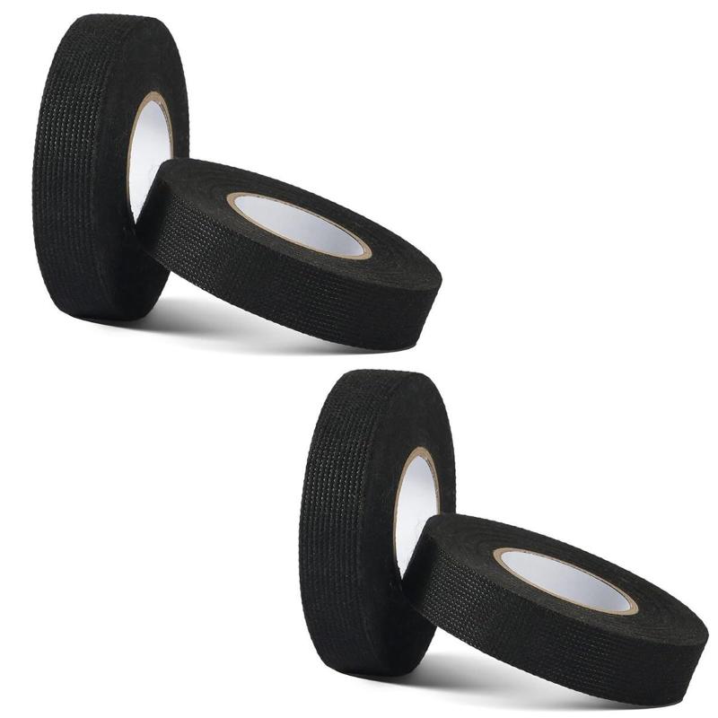 絶縁テープ 自動車布テープ ワイヤーハーネス保護テープ 耐老化性 耐油性 耐腐食性 自己粘着性 電線の絶縁保護 4個入り 19mm x15mセット内容自動車用の絶縁テープが4個入っています。サイズは19mm×15mです。上質な素材高品質のポ...