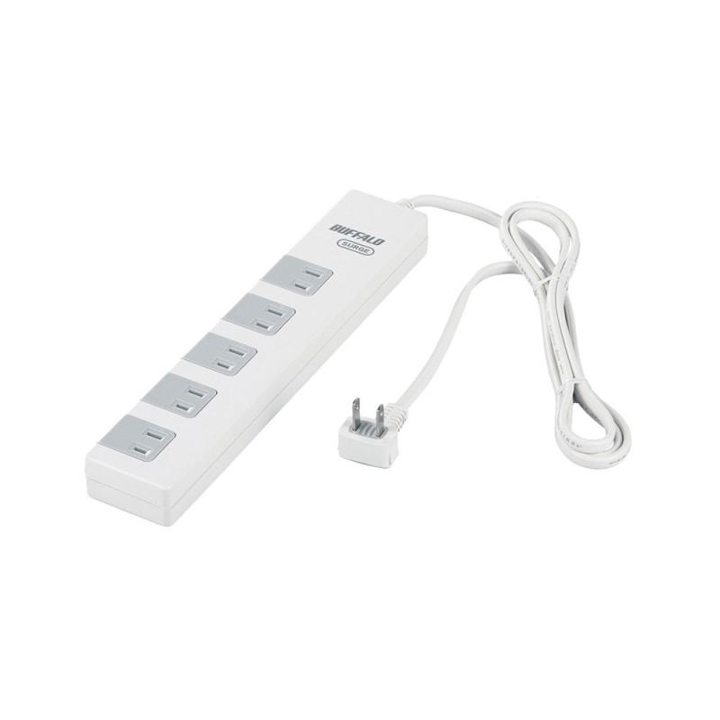 BUFFALO 2ピン式電源タップ 10個口タイプ 雷サージ防止/集中スイッチ付 1.5m ホワイト BSTSD2101H●2ピン10個口の電源タッププラグ仕様:2ピン口数:10個口スイッチ:集中スイッチ外形寸法(幅×高さ×奥行):260×...