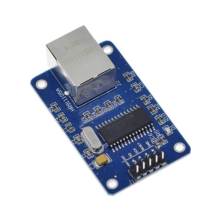 E28J60 E28J60-I/SO HR911105A Arduino AVR PIC LPC STM32用イーサネットLANネットワークモジュールSPIインターフェイス3.3Vボード25MHZクリスタルメインチップ：DIP28E28J6...