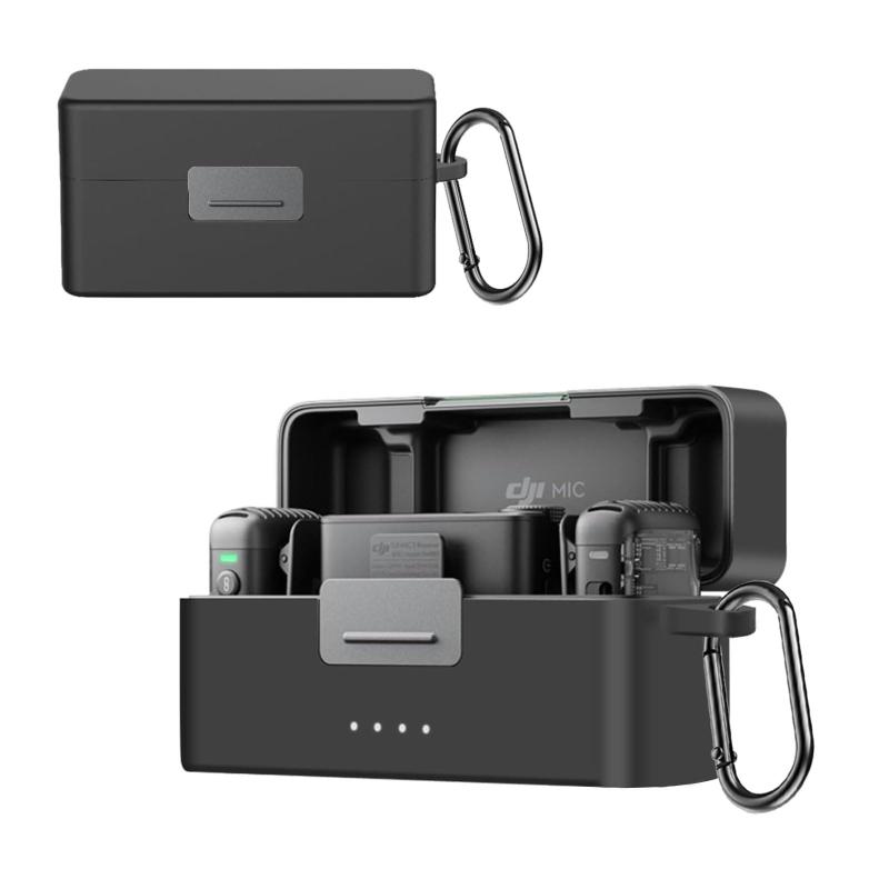 For DJI Mic Mini 専用ケース カバーDJI Mic Mini 保護ケース 保護カバー シリコン 柔らかい 防水防塵 軽量 耐衝撃性 無臭で 耐久性 ソフト 衝撃 吸収（ブラック）⚫対応機種：DJI Mic Mini にぴった...