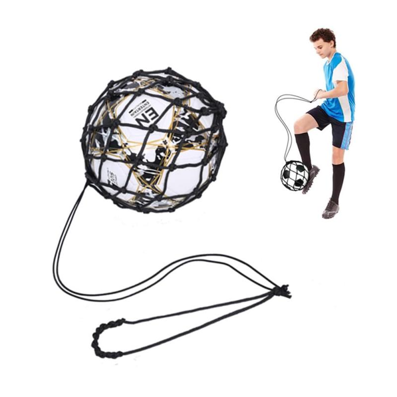 サッカートレーニングバッグ &amp; リフティング練習ネット ボール収納付き 持ち手付きで移動や保管に便利 子供から大人まで 学校の体育 部活 試合 個人練習に最適なサッカー練習[使いやすい]:編組ハンドルにより、コントロールボールを正確...