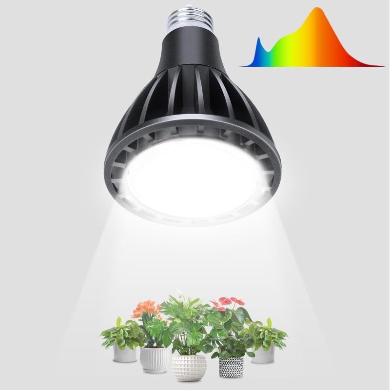 植物育成ライト LED E26口金 18W フルスペクトル 5800K 白色系 高PPFD 高演色性 省エネ 長寿命 PSE認証済 育成電球 園芸店が使うライト 多肉植物 塊根植物 観葉植物 室内栽培 家庭菜園 野菜工場 日〖植物成長全段階...