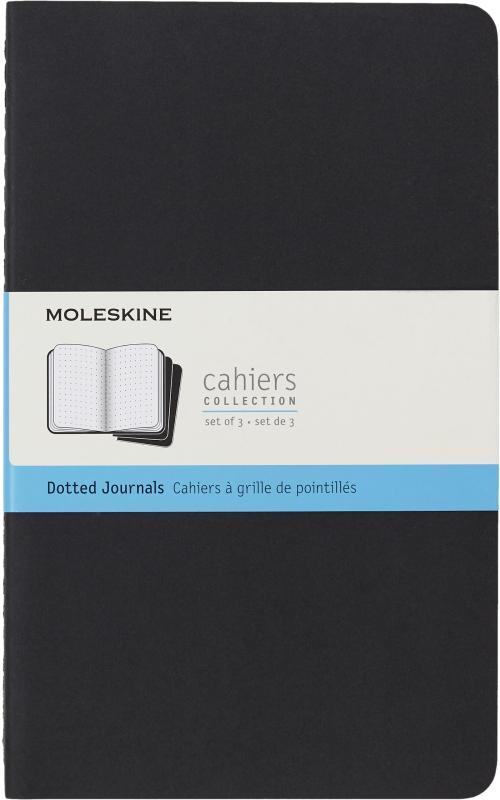 Moleskine Cahier Jonal, Large, Dotted, Black (5 x 8.25)名称キャッシャー ジャーナル色ブラックサイズラージセット数3冊セット