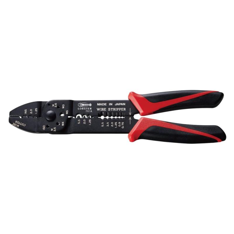 ロブテックス 電装圧着工具オープンバレル端子/裸圧着端子(P.B)スリーブ用 FK1Aオープンバレル端子／裸圧着端子(P・B)スリーブ用画像は代表画像になります