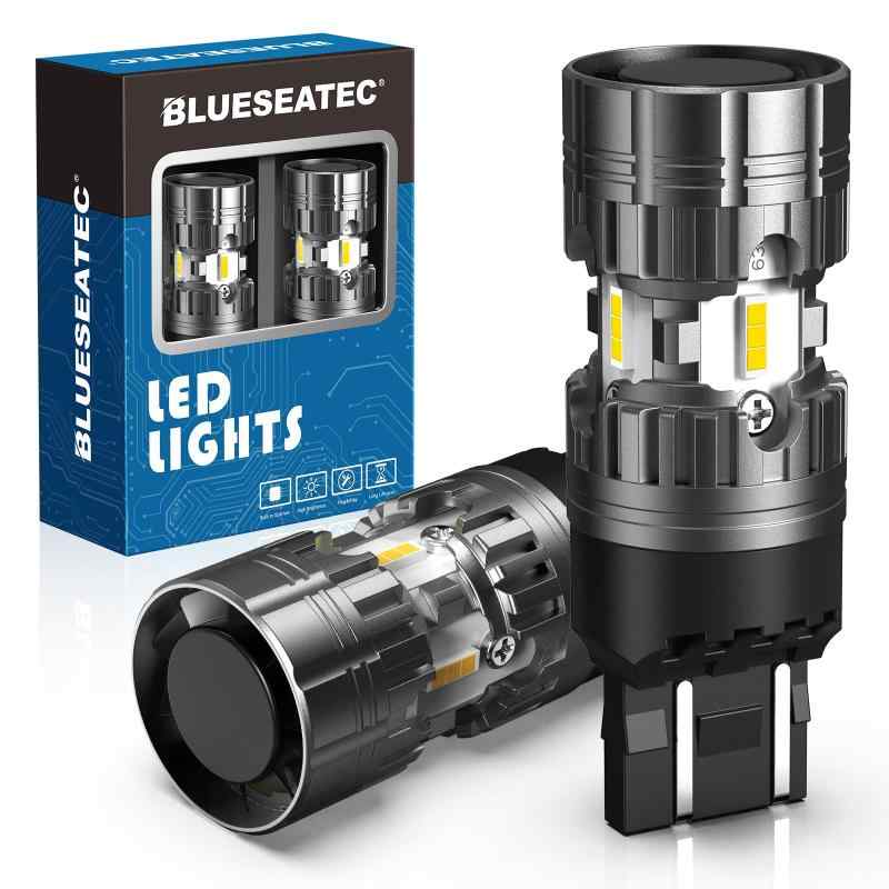 T20 LED ウインカー アンバー 爆光 6000LM シングル キャンセラー内臓 7440 ピンチ部違い対応 ハイフラ防止 ウインカーバルブ 超拡散レンズ60連 冷却ファン付き DC12V車用（ハイブリッド車