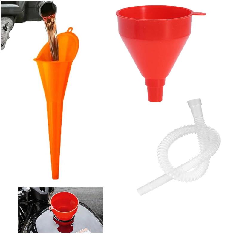 オイル漏斗 オイル ジョウゴ 漏斗 車 バイク カーエンジンオイル漏斗 車 給油 燃料補充漏斗 ガソリン 燃料 エンジンオイル 水 その他の液体用 充填ツール 自動車 整備 工具1