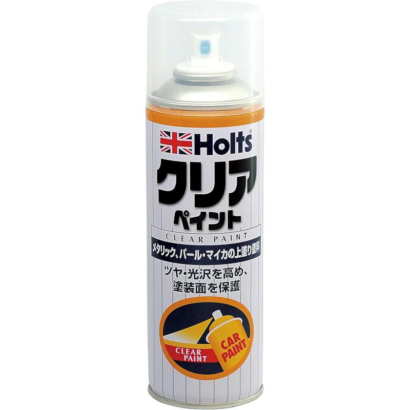 ホルツ ペイント塗料 クリアペイント A-4 300ml Holts MH11604 上塗り塗料メタリック、パール、マイカカラーの仕上げ用の透明な艶出し塗料。 紫外線や酸性雨などから保護しツヤ・光沢を高めます。 ボディはもちろんバンパーにも...