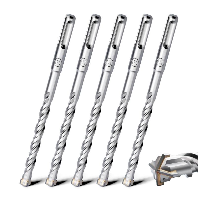5本セット14x160mm SDSプラスシャンク コンクリートドリル,ハード合金ドリルヘッド,掘削コンクリート、セメント、石、レンガのためにコンクリートドリル：すべてのSDSプラスシャンク回転ハンマビットに適用されます。直径4mm-40mm...