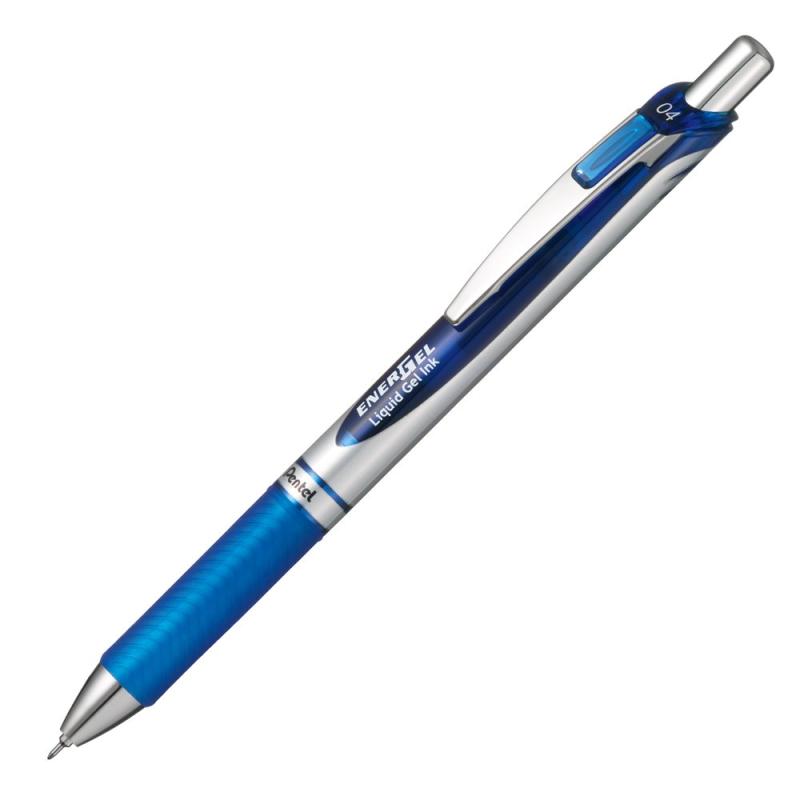 ぺんてる ボールペン ゲルインキ エナージェル ノック式 0.4mm シルバー軸 BLN74-C 青 10本サイズ:軸径 16mm ×奥行 11mm × 長さ 147mm重さ:13gボール径:0.4mm材質:後軸、頭冠:再生PC ノック、前...