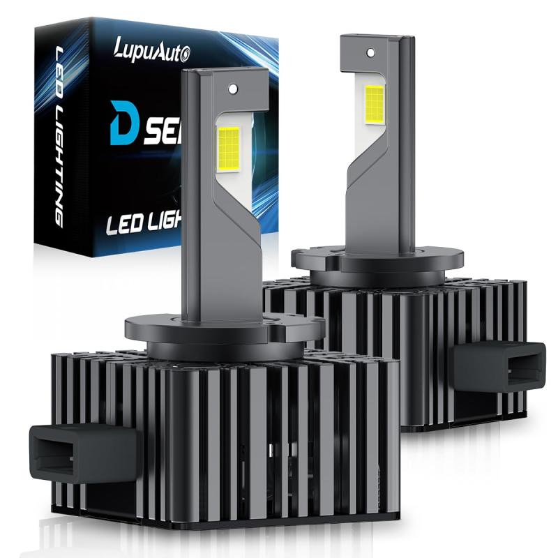 D1S D3S LEDヘッドライト 160W 40000LM 500% 明るさ 6500K クールホワイト D1S D3S LED フォグランプバルブ、プラグアンドプレイ キセノン HID 交換用ライト 2個入30個の先進チップ設計4575...