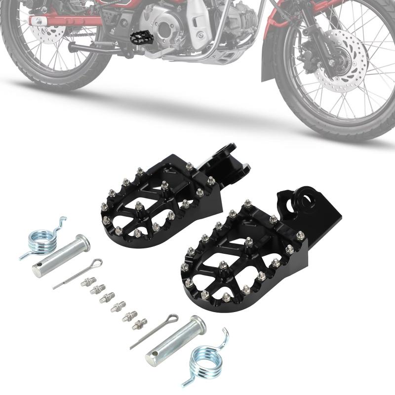 バイク フットペグ ステップ 滑り止め アルミ製 可倒式 適用車種 ハンターカブ CT125 [JA65/JA55] オートバイ ‐ ブラック適用車種この商品はハンターカブCT125専用のリアフットペグです。CT125の純正パーツと交換可能...