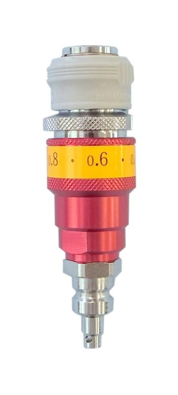 レギュレータ (高圧から常圧へ調節)PCS-L-LSO用途:高圧空気圧力(2.5MPa以下)を常用空気圧力(0.88MPa以下)に変圧し常圧エアーツールを簡単に装着、使用出来る商品です。最高使用圧力:2.5MPa使用流体:圧縮空気使用温度:...