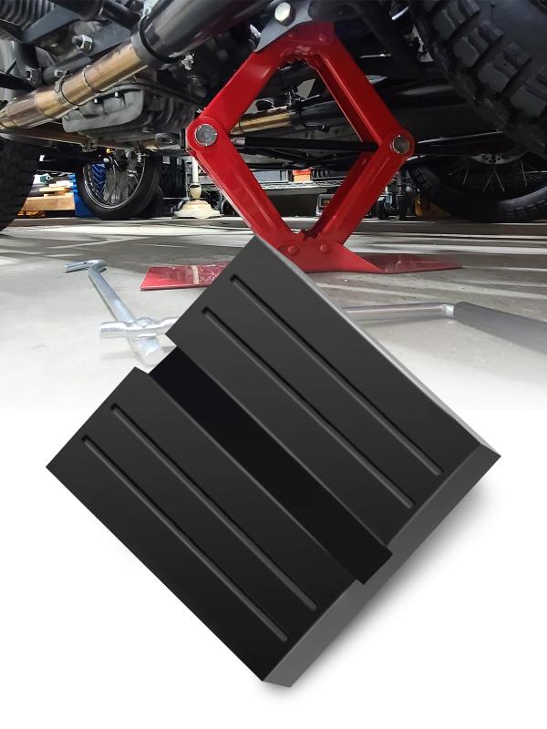 Largoodsマグネット式ジャッキパッド アルミニウム材質 ピンチ溶接ジャッキアダプター ジャッキアップ用アダプター 汎用ジャッキアタッチメント 2セット ブラック🍈保護機能ゴムジャッキパッドは自動車を高める時に保護と緩衝...