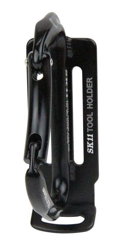 アルミツールフック CL ベルト幅50mm用 SATH-MBLACK 耐荷重3kg ブラック 落下防止コード取付可能用途:ベルトに通して工具類の吊り下げ仕様1:高強度、アルミ鋳造カラビナ仕様2:湾曲ゲートで工具をカツンと吊り下げ可能仕様3:...