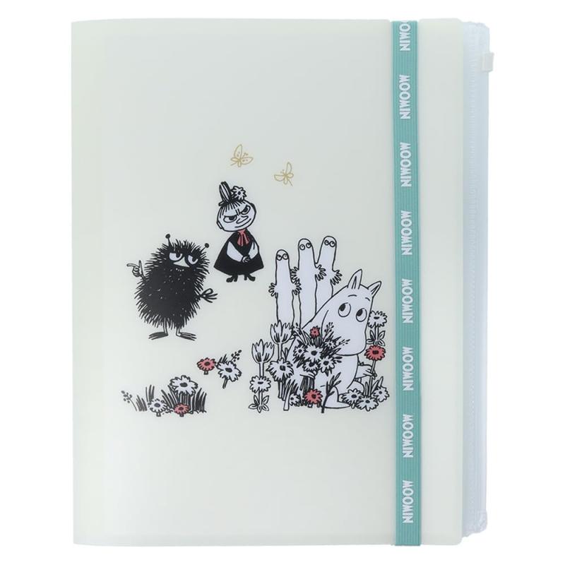 ムーミン クリアファイル スプリングサマー なかま S2139154ムーミン×春夏北欧カラーのステーショナリー特長ポケットたちをゴムバンドでとめられるので中の書類が滑り落ちませんポケット数5個、ファスナーポケット1個、ゴムバンド付きサイズ2...