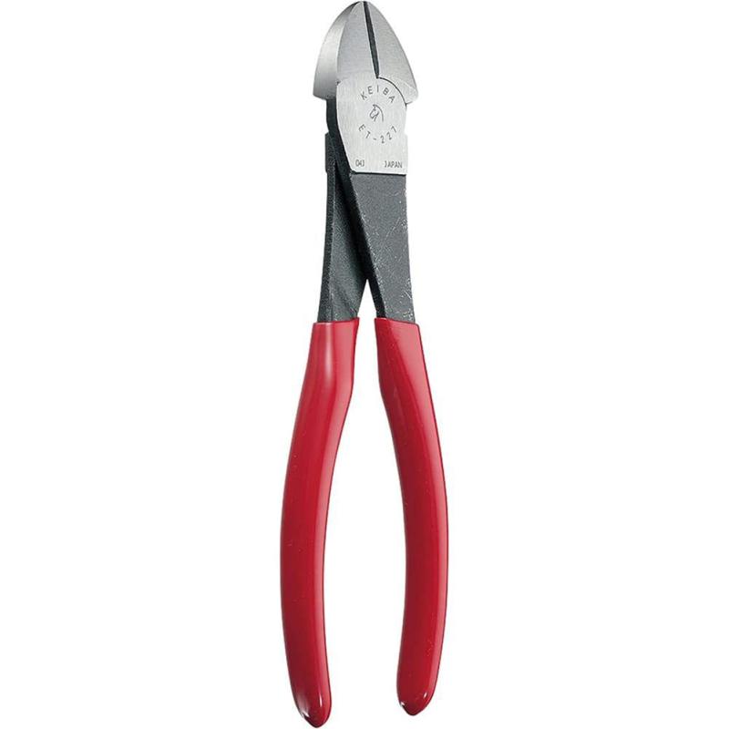 ケイバ ヨーロッパタイプ強力ニッパー ピアノ線用 200mm ET-227呼びサイズ:200mm切断能力:(硬線)2.0mm径・(軟線)2.6mm径・(より線)2.6mm径刃先角:15度材質:マルトロイ1CR-V70Cクロムバナジウム鋼
