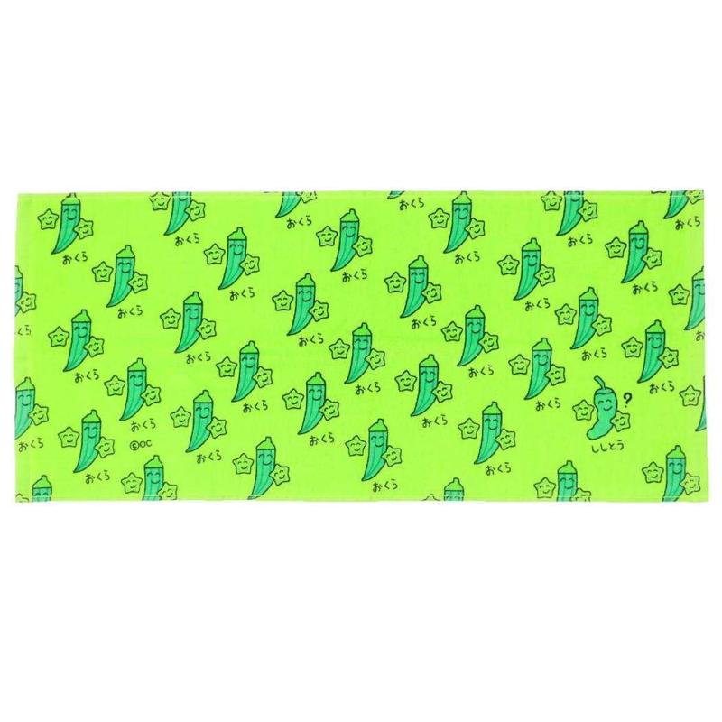 コンビニおえかきさん[フェイスタオル]プリントロングタオル/おくら おえかきさん毎日使うものだから可愛いものは何枚あってもいいね厚手 タオル/薄手 タオル/組 タオル/お洒落/スポーツブランド生活雑貨 おしゃれ タオル ギフトに 贈り物 プ...