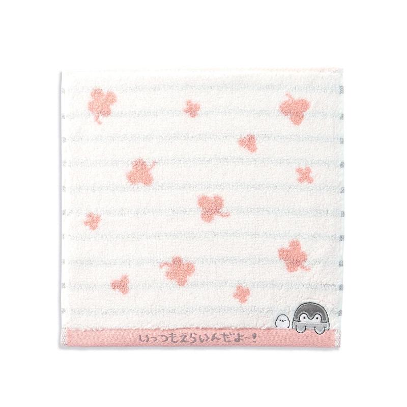 コウペンちゃん KOHAN いっつもえらいんだよ タオルハンカチ ピンク パイル ボーダー クローバー ふわふわ 53-0080070 約25×25cmタオルハンカチ 約25×25cmクローバーモチーフを全体に散りばめたハッピーなデザイン。...