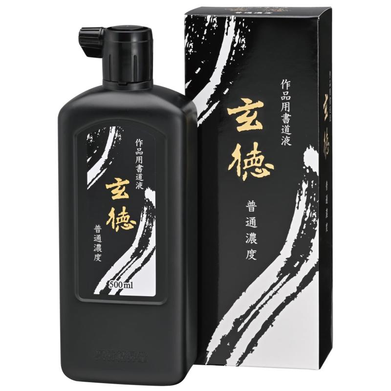 呉竹 書道液 作品用 玄徳 普通濃度 500ml BB31-50液種作品用 樹脂系濃度普通濃度内容量500ml入日本製特徴さらっとした液質の中にも適度な濃度があり、原液のままお使い頂けます。