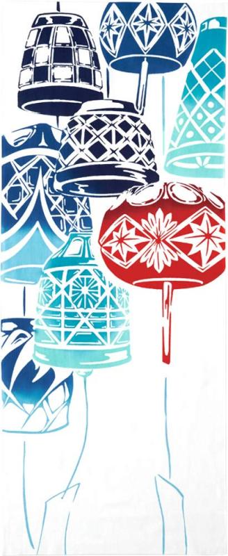 宮本産業 moto-Towel kenema手ぬぐい 夏の風物詩 切子風鈴本体サイズ:約36×90cm材質:綿原産国:日本