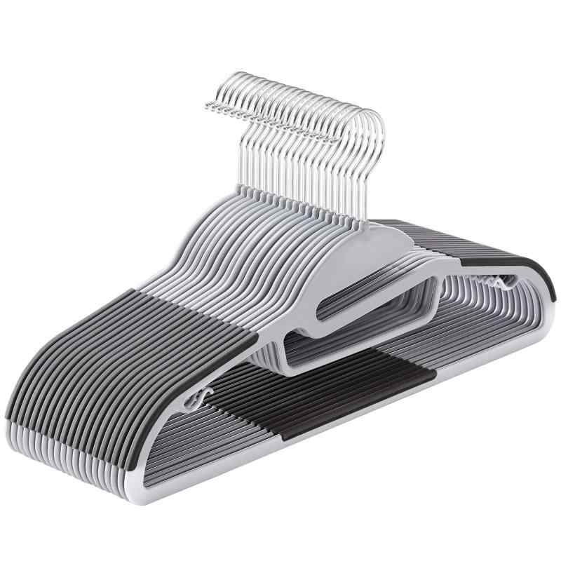 SONGMICS ハンガー 型崩れしない Tシャツ 洗濯 すべらない 襟を守る 省スペース 多機能 360°回転