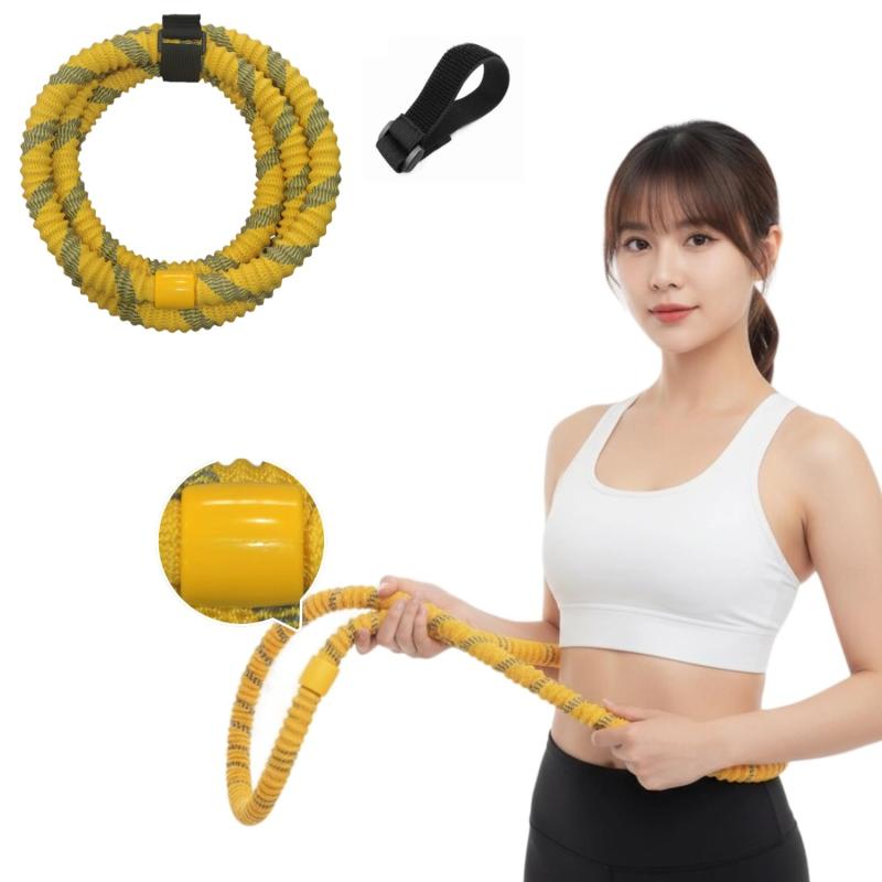新設計｜強化プラスチックロックフラフープ ダイエット 人気 ソフトフラフープ 1.3kg 周囲長190cm 静音 高密度ポリエステル外層 落ちにくいロック構造 ウエスト/脚/背中エクササイズ 室改良プラスチックロック｜安全性アップ＆外れにく...