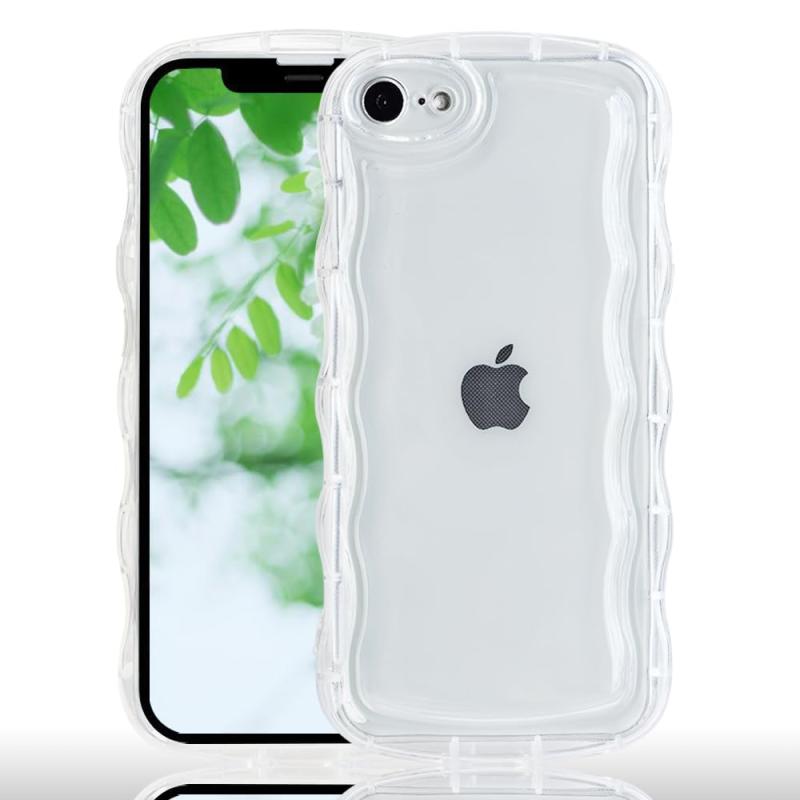 スマホケース 対応 ケース クリア 透明 可愛い おしゃれ 耐衝撃 ソフト tpu ウェーブ 波状エッジ ストラップ穴 軽量 薄型 対応 携帯カバー対応機種 対応 専用ケース。クリアケース 高品質なTPU素材を使用、99%以上高透過率を実現...